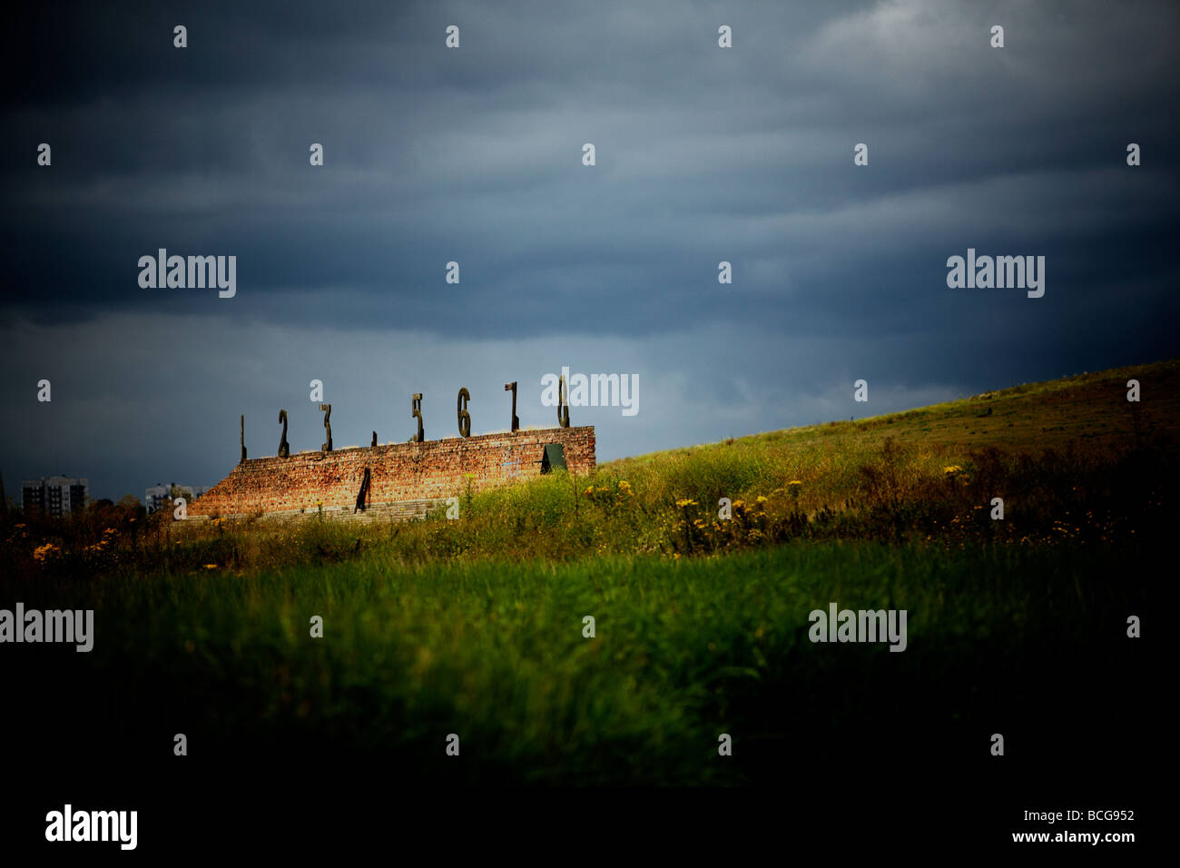Disused MOD shooting range Rainham Marshes Essex Stock Photo - Alamy