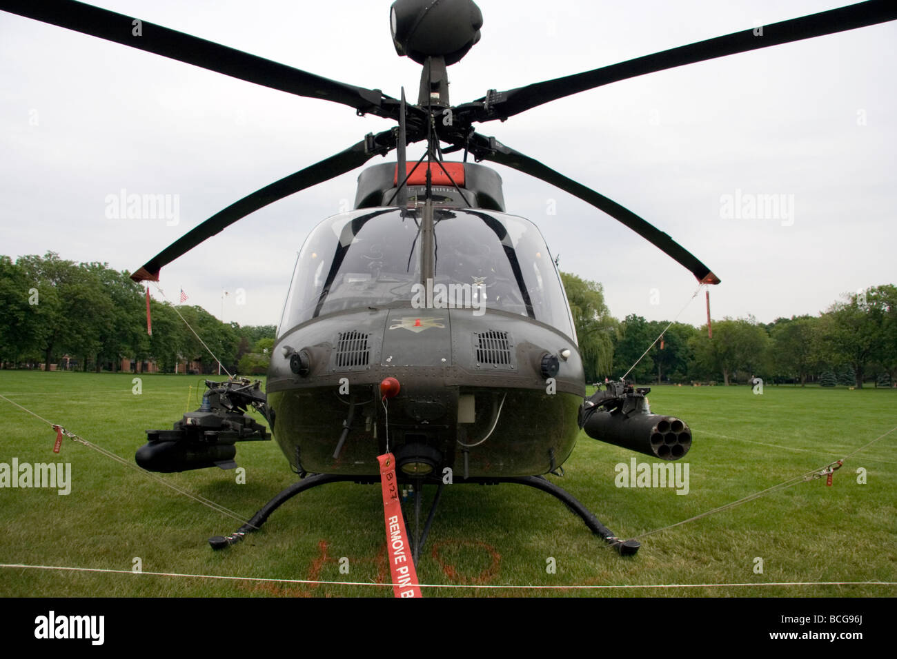 US Army OH-58 Kiowa Helicopter. Cantigny Park Stock Photo - Alamy