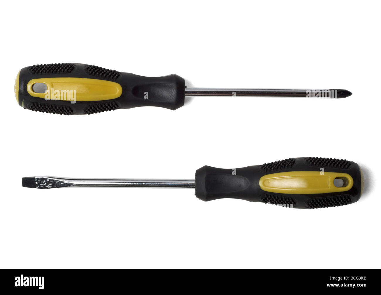 Screwdrivers on white background Stock Photo - Alamy