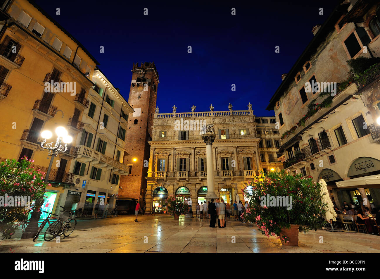 Piazza delle erbe square hi-res stock photography and images - Alamy