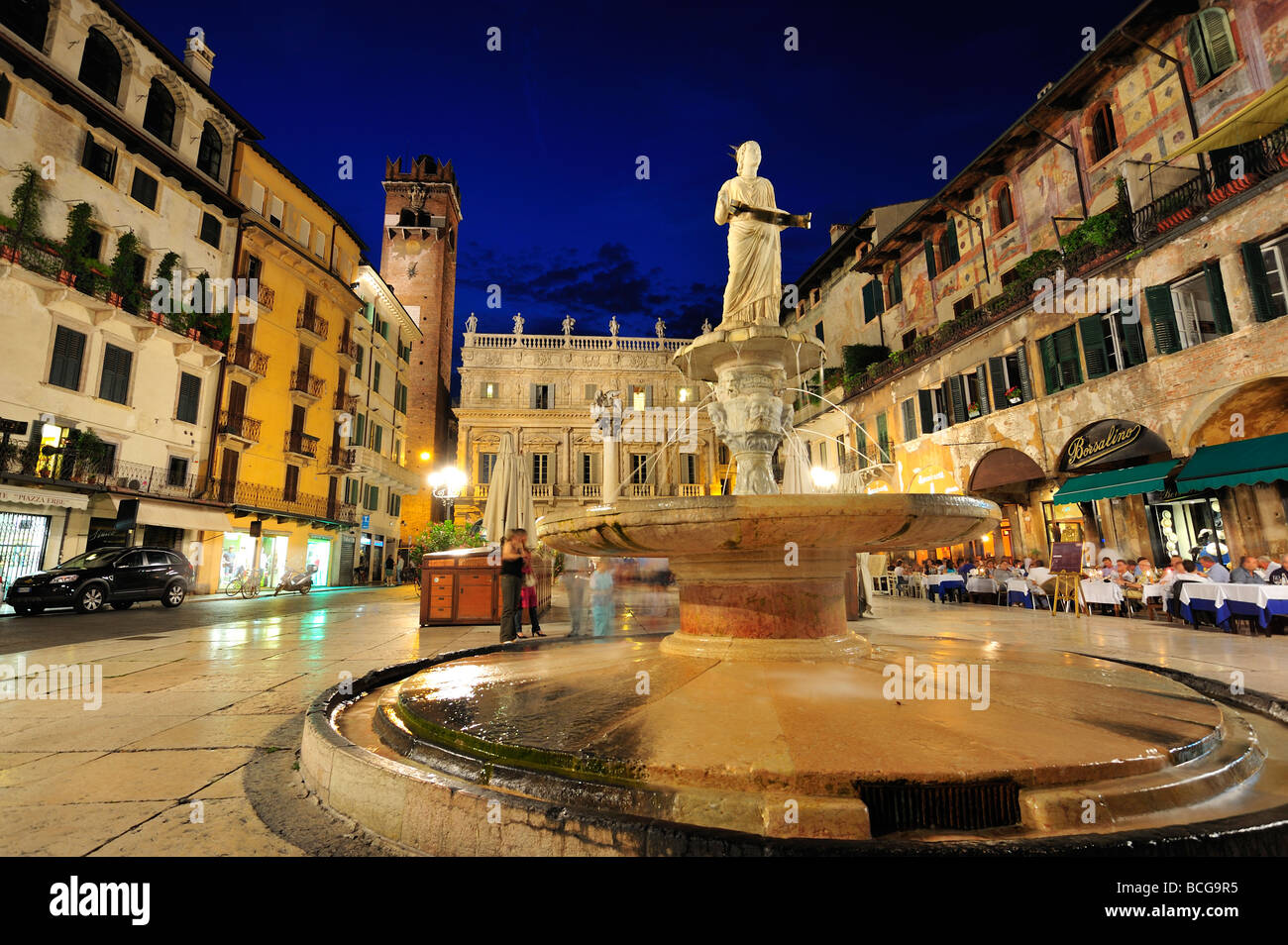 Piazza delle erbe square hi-res stock photography and images - Alamy