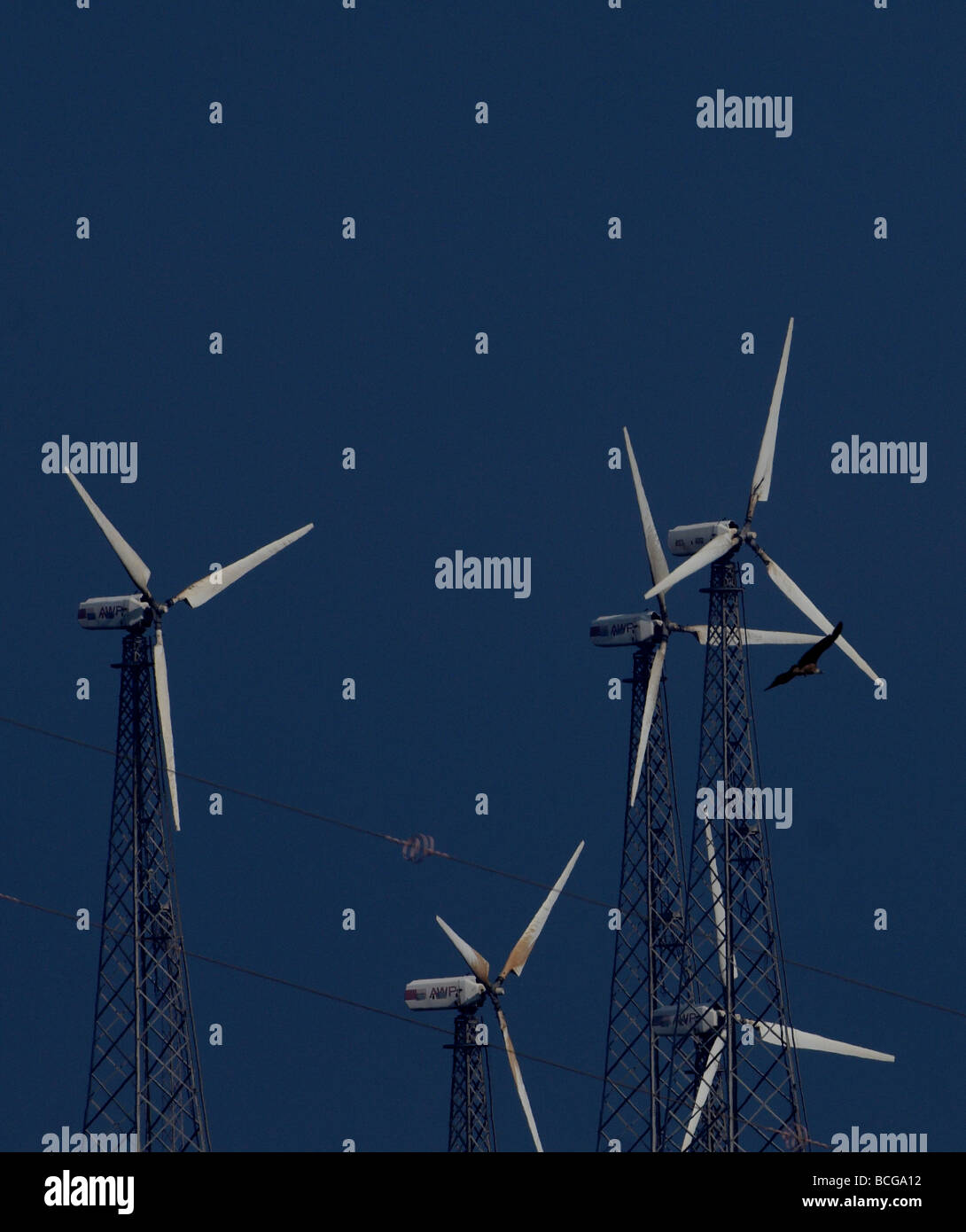 Raptors with wind turbines hi-res stock photography and images - Alamy