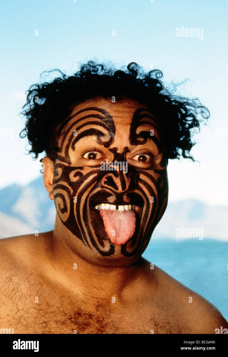 Maori Facial Expressions Maori Haka Face