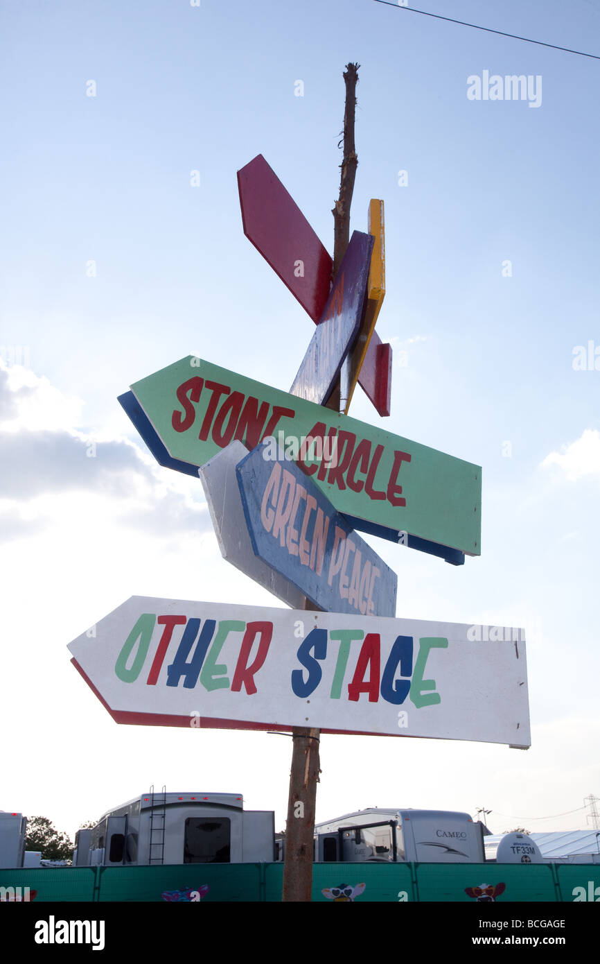 Direction signs festival hi-res stock photography and images - Alamy