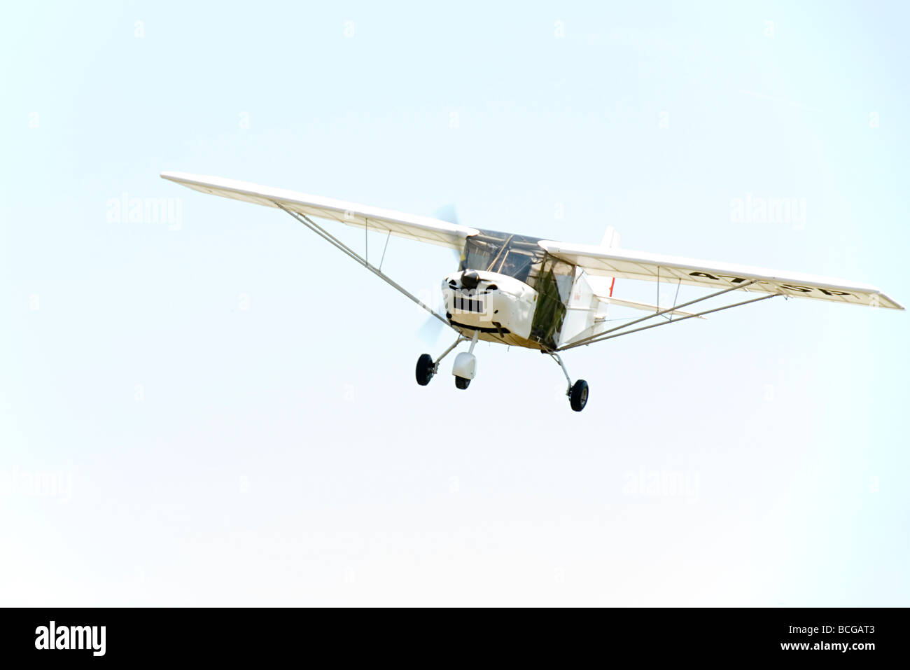 Skyranger microlight coming in to land at an airshow in France Stock ...