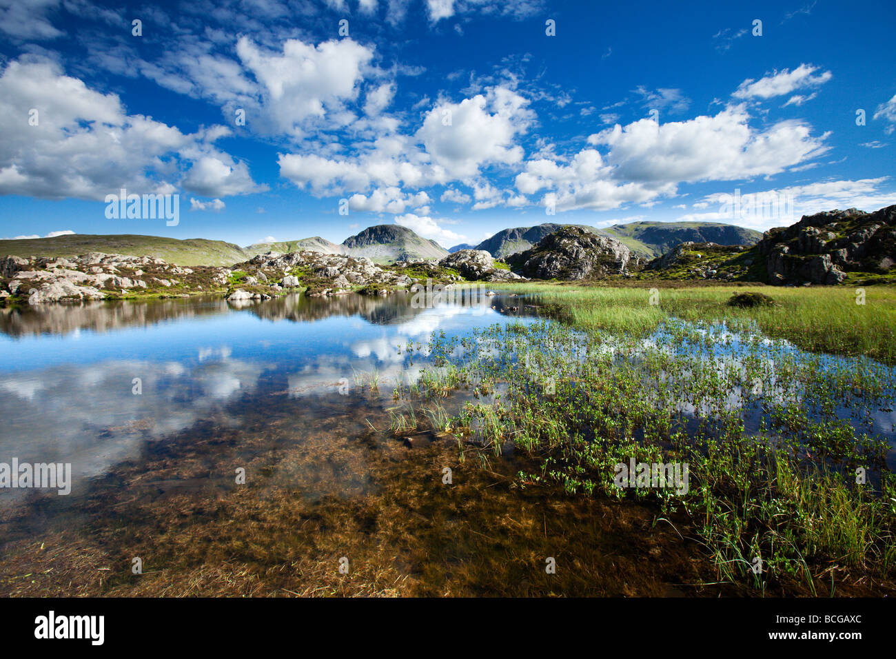 Innominate tarn on haystacks summit hi-res stock photography and images ...