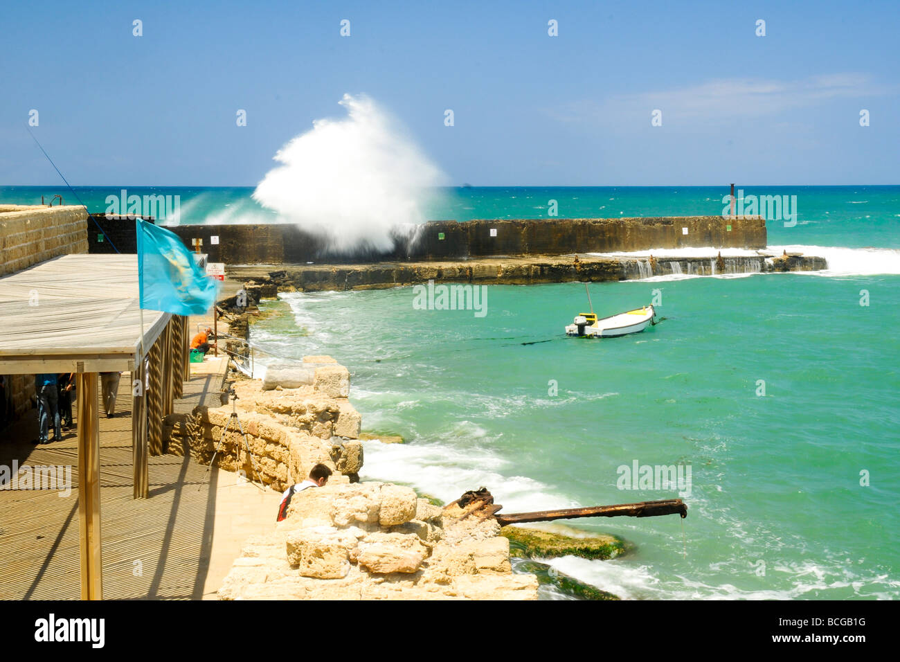 Caesarea maritima harbour hi-res stock photography and images - Alamy