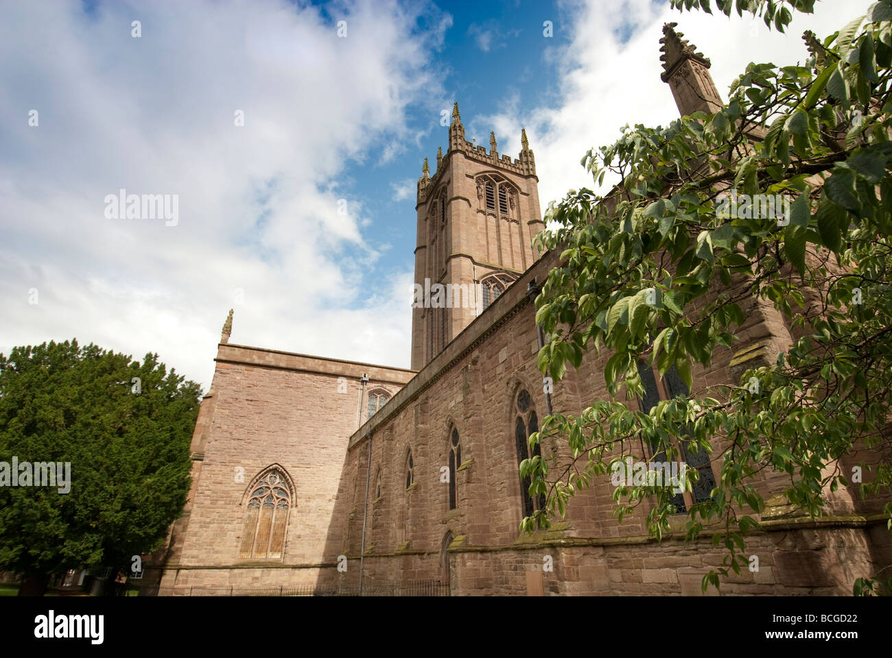 saint lawrence church ludlow shropshire Stock Photo - Alamy