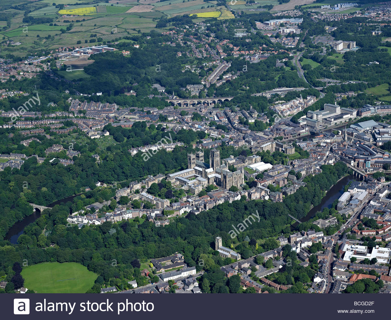 Durham Cathedral Aerial Stock Photos & Durham Cathedral Aerial Stock ...