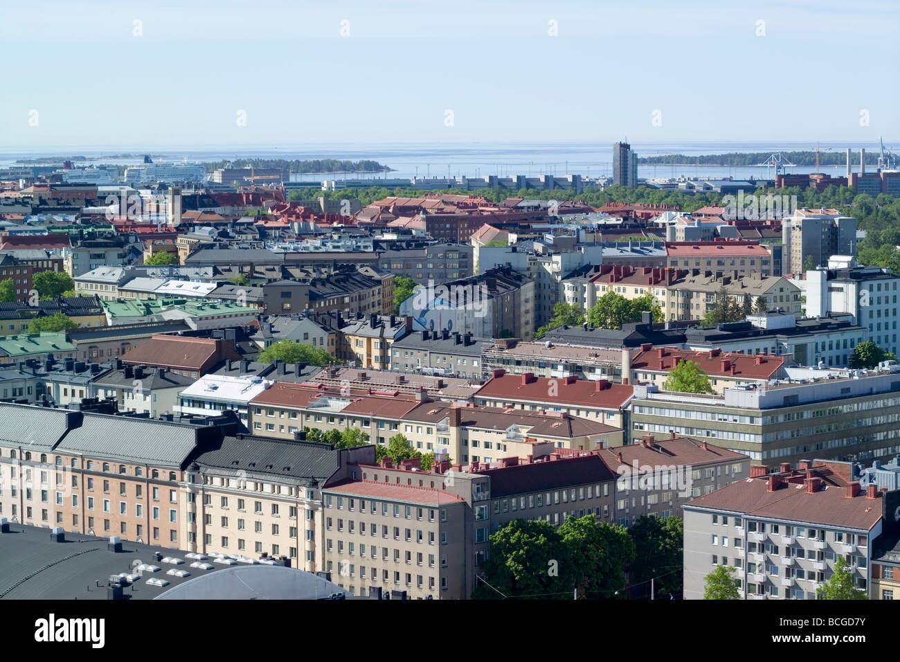 Aerial view of Helsinki Finland Stock Photo - Alamy