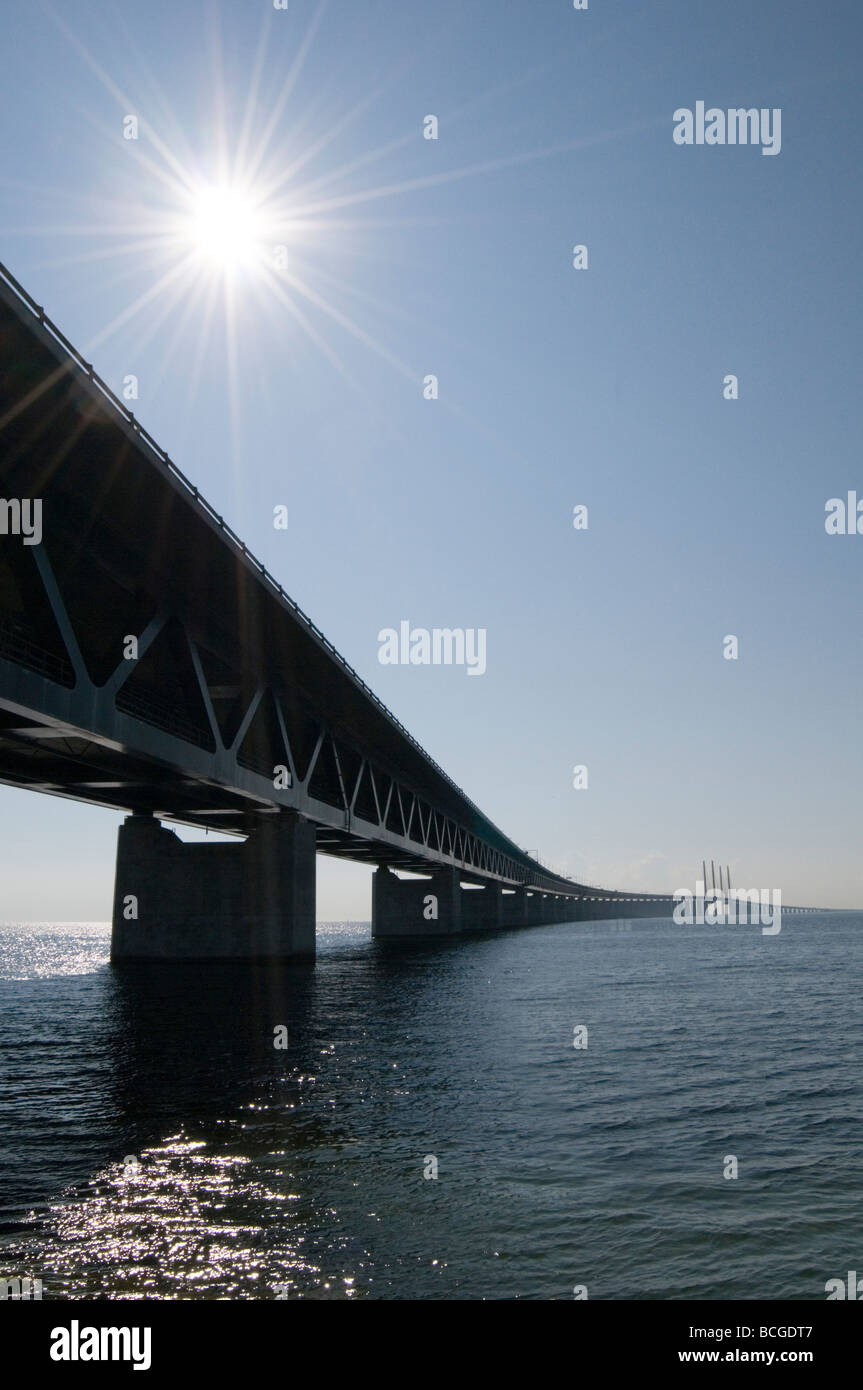 Oresund bridge between copenhagen and malmo hi-res stock photography ...