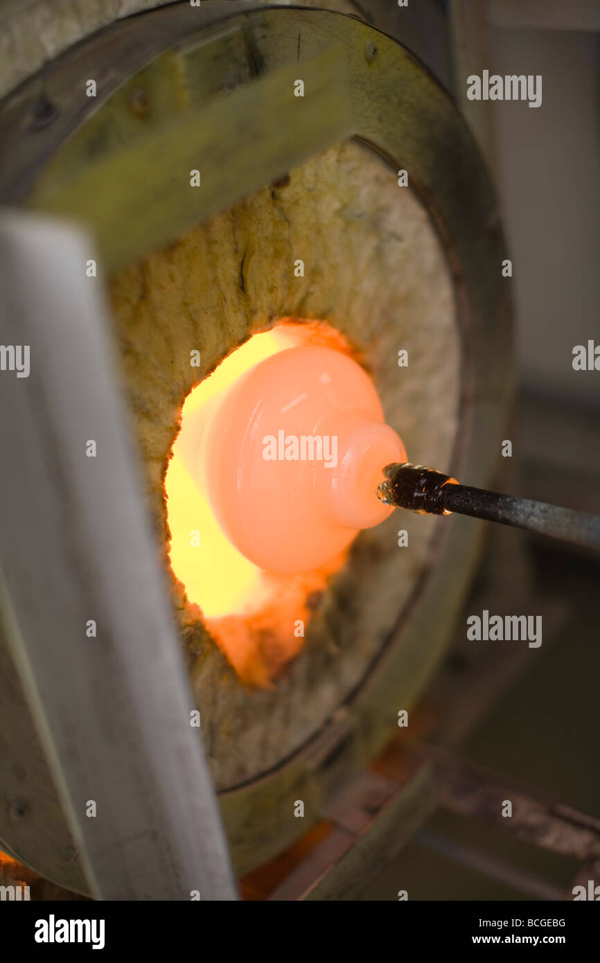Glass blowing at a glass furnace hi-res stock photography and images ...
