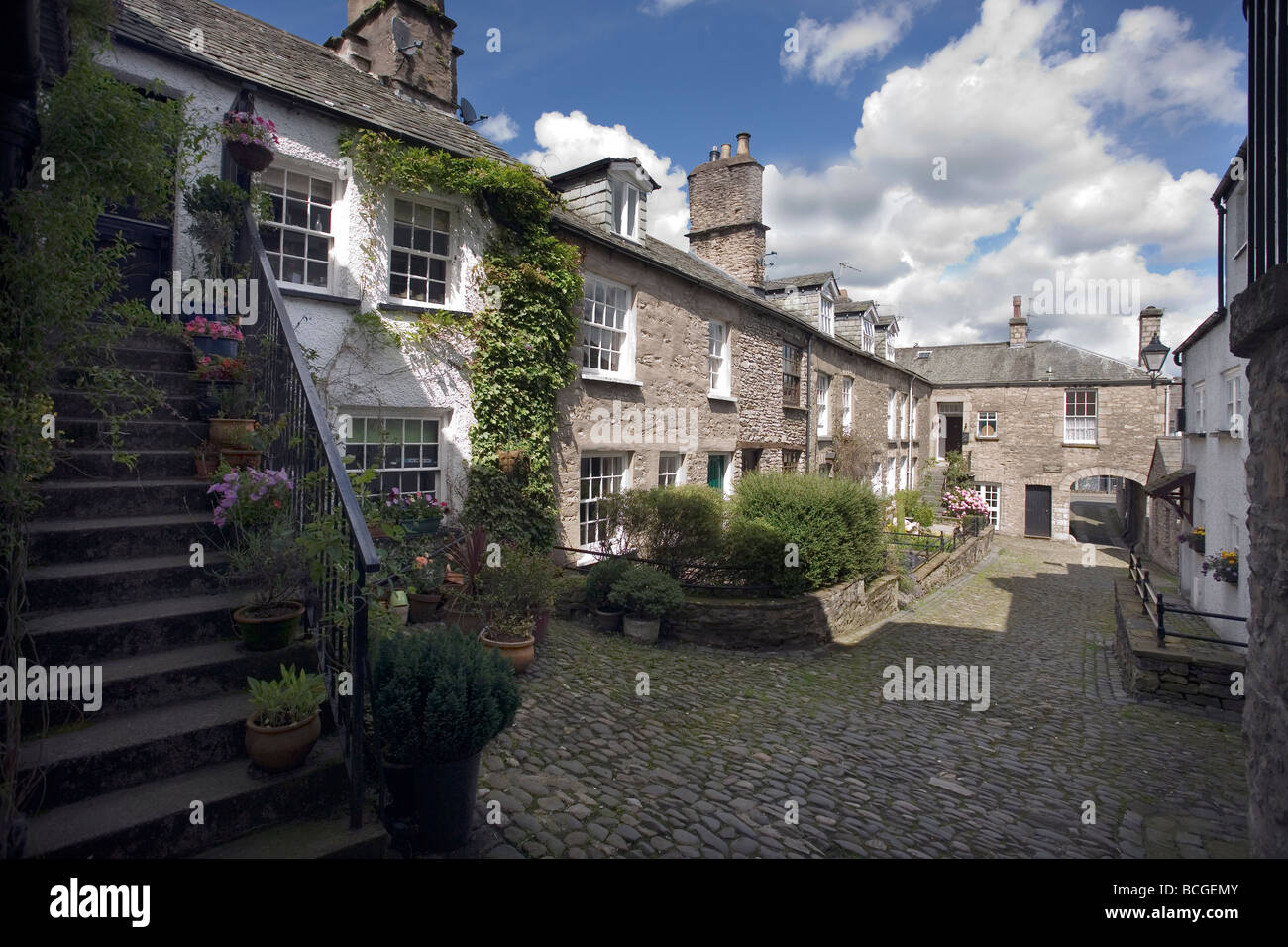 Dr Mannings Yard, Kendal, Cumbria Stock Photo - Alamy