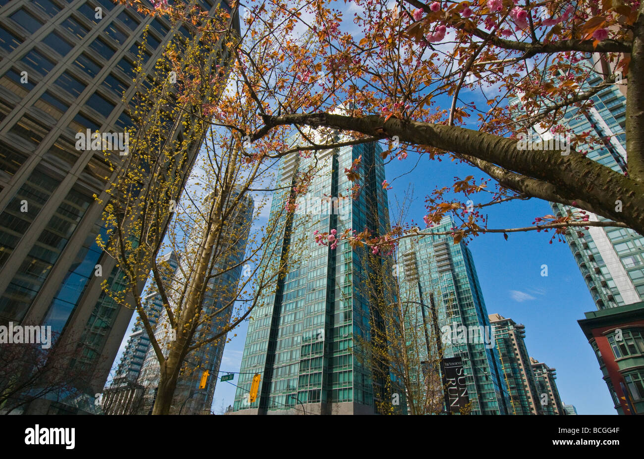 Downtown Vancouver Canada modern buildings Stock Photo - Alamy