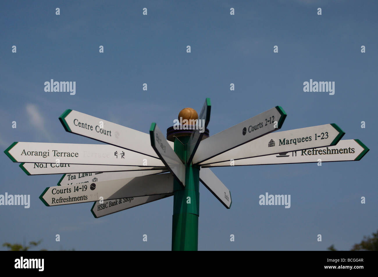 Wimbledon sign hi-res stock photography and images - Alamy