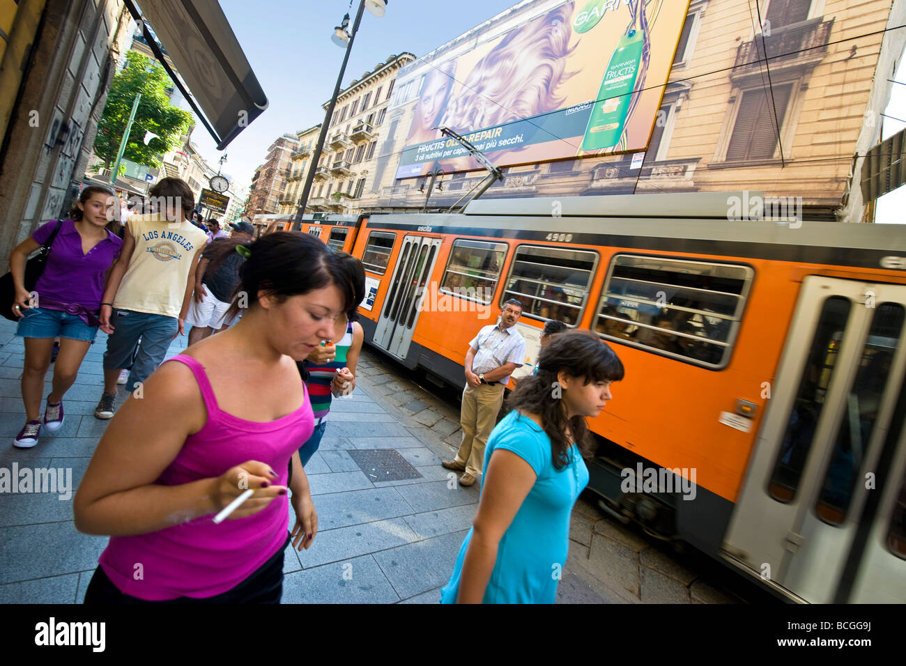 milan via torino Stock Photo - Alamy
