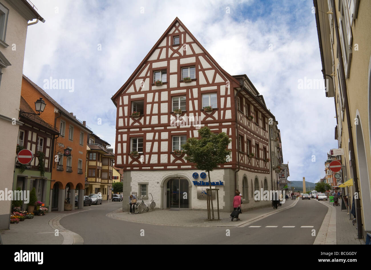 Stockach Baden Wurttenburg Germany EU Volksbank housed in a lovely old ...