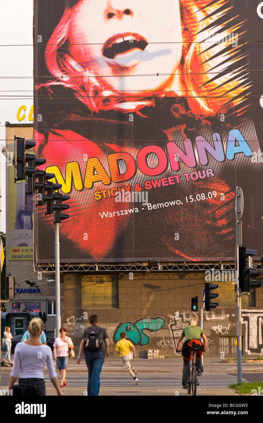 Billboard advertising concert madonna lodz hi-res stock photography and ...