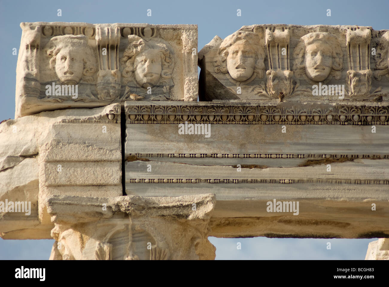 Temple of Apollo and Athena in Side, Turkey Stock Photo - Alamy