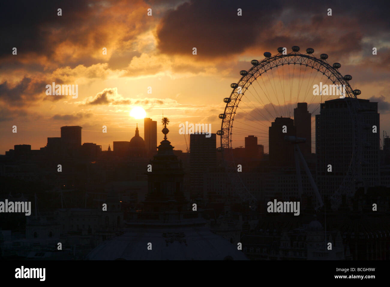 Early morning view over Westminster and London Stock Photo - Alamy