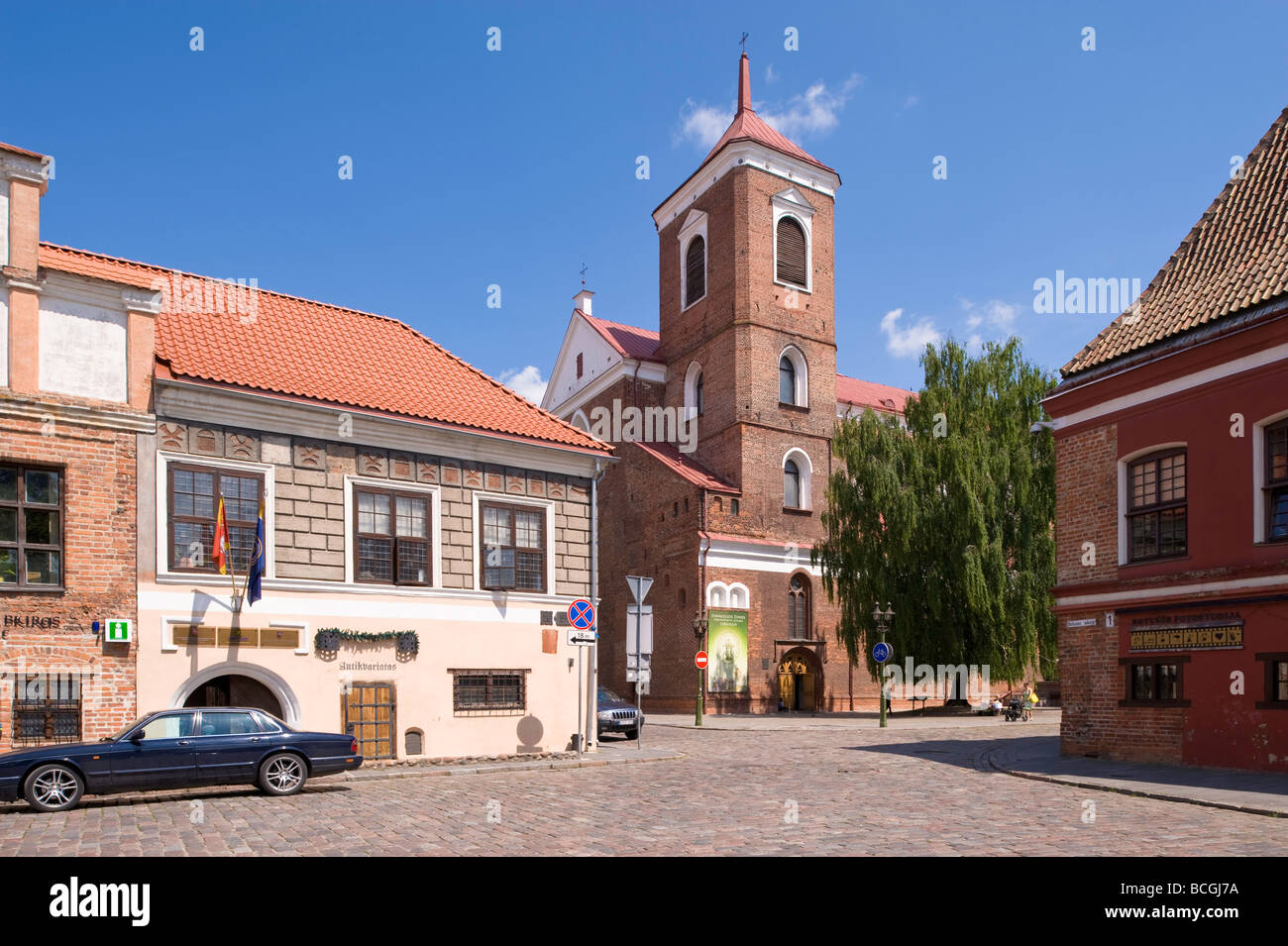 Town Hall Square Old Town Kaunas Lithuania Stock Photo - Alamy