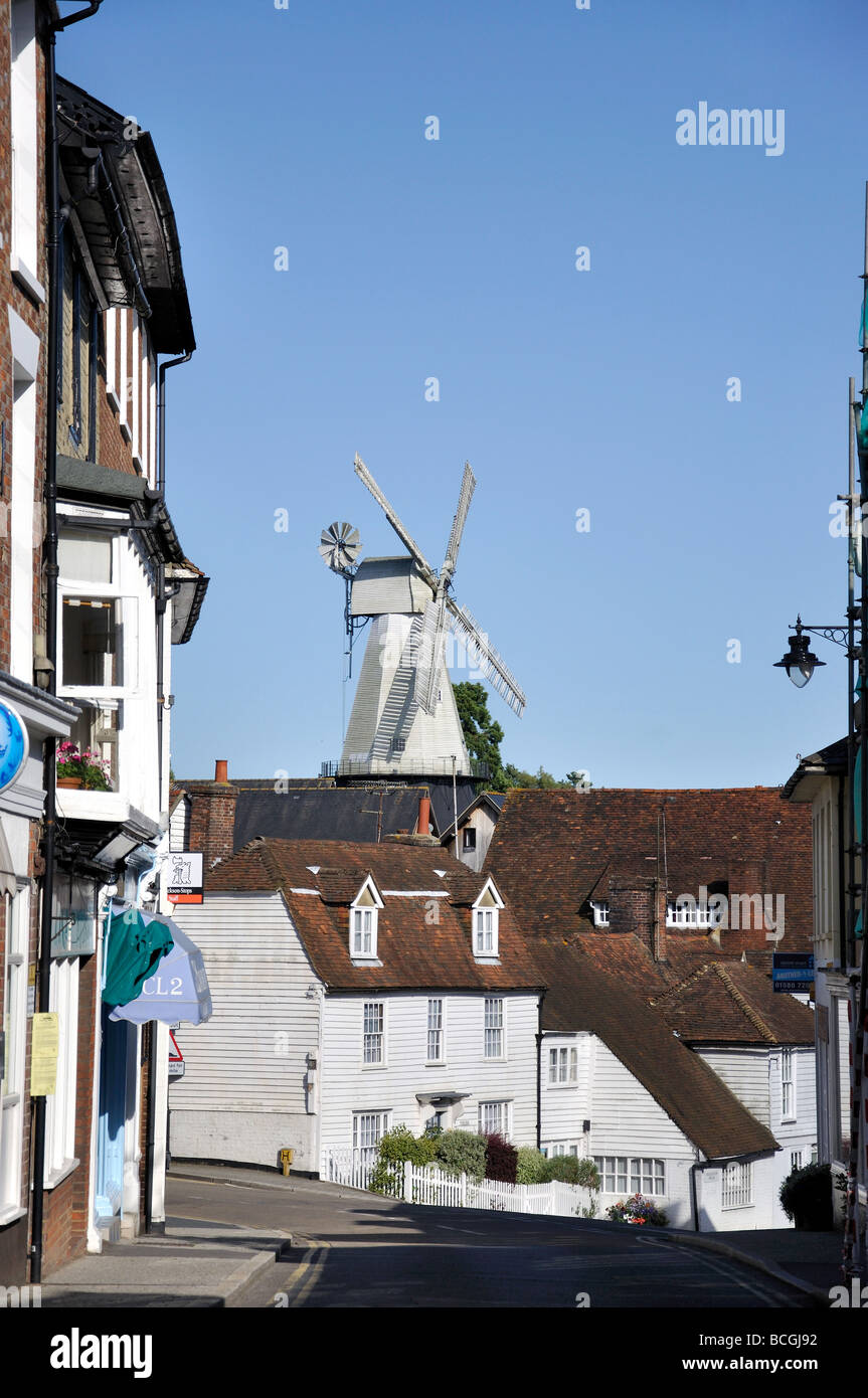 View of Union Mill from Stone Street, Cranbrook, Kent, England, United ...