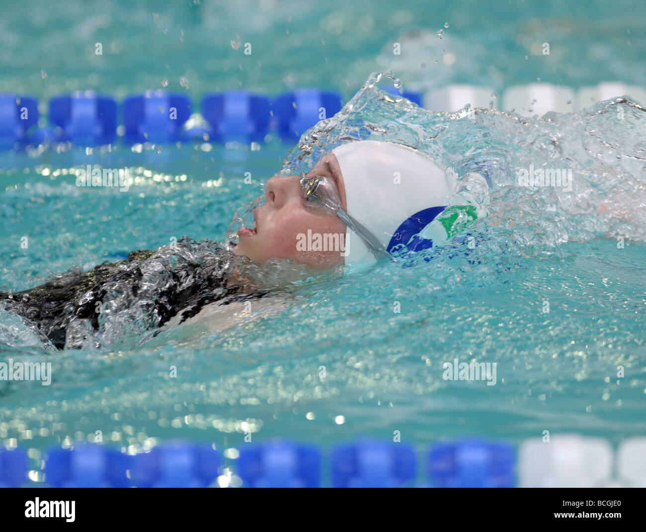 Swimmers in competition Stock Photo - Alamy