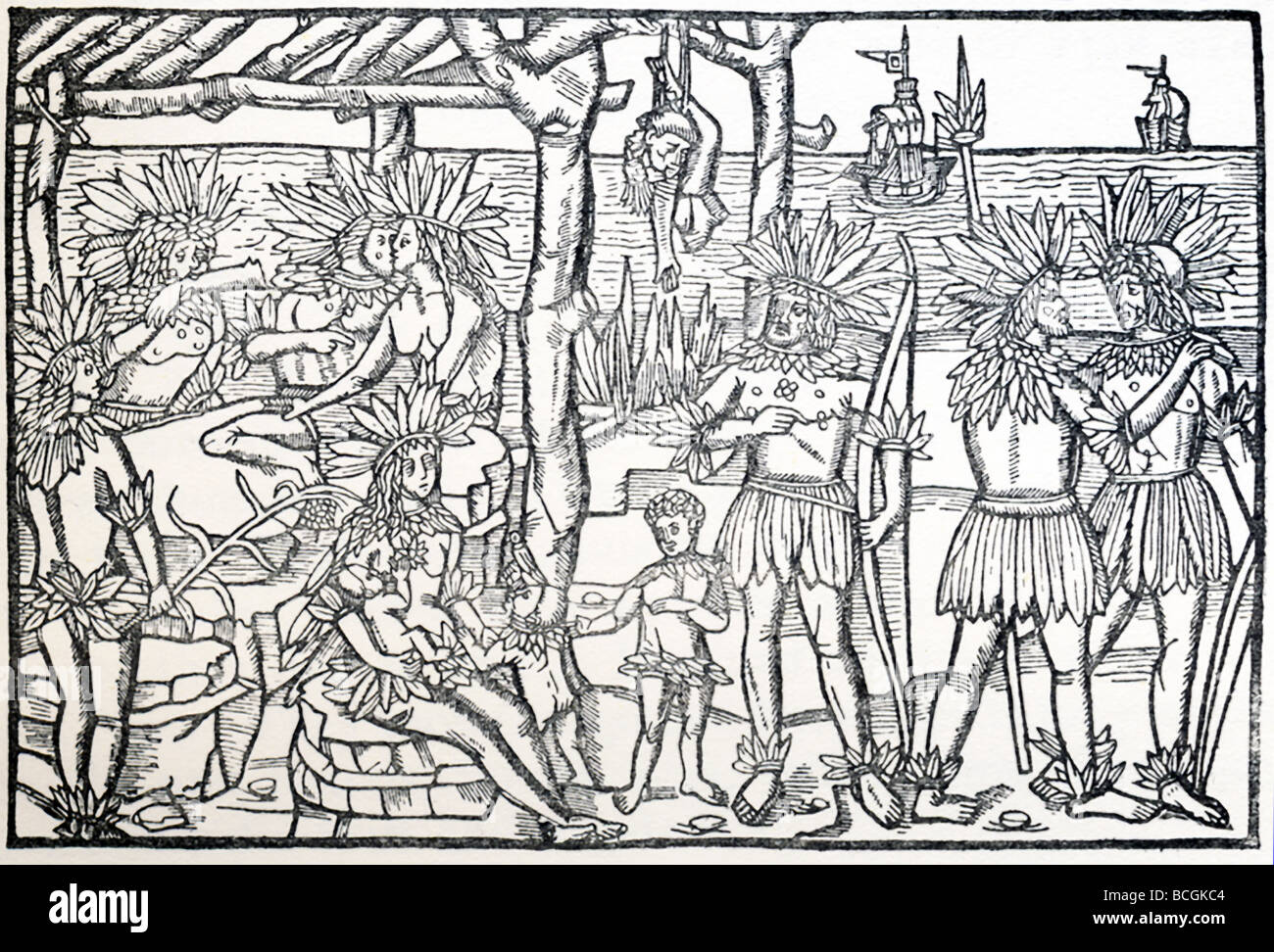 This illustration (c. A.D. 1500) is said to bethe first European ...