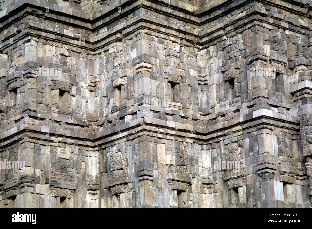 java indonesia Architecture of the Prambanan Temple Stock Photo - Alamy