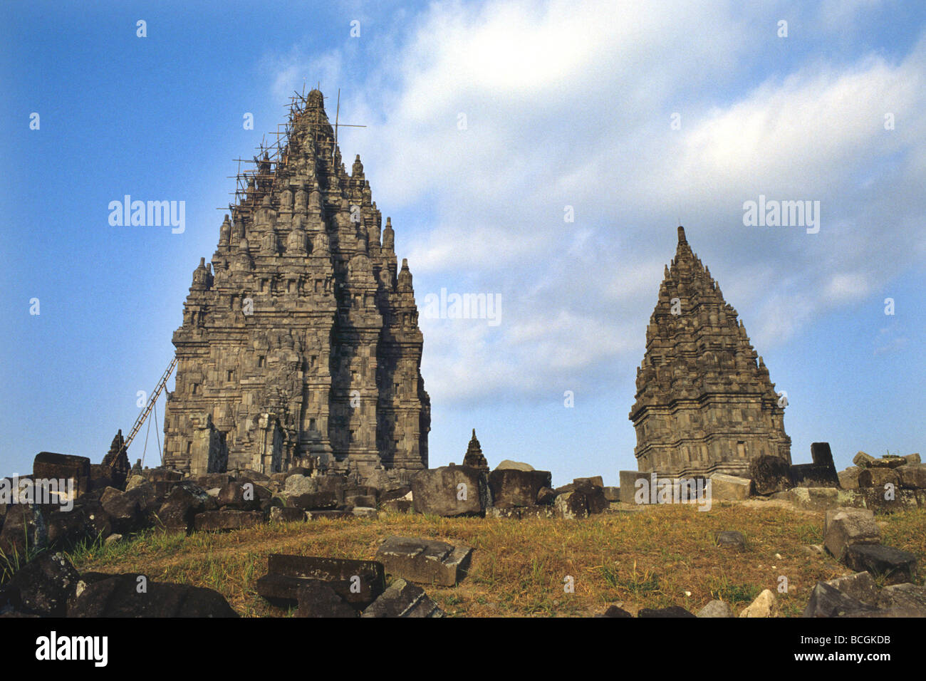 java indonesia Architecture of the Prambanan Temple Stock Photo - Alamy