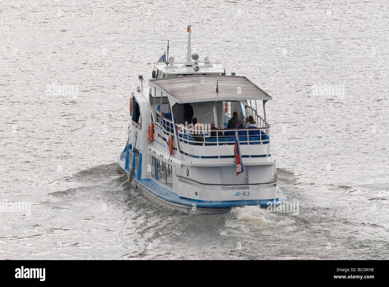 Moscow tourist river boat Stock Photo - Alamy
