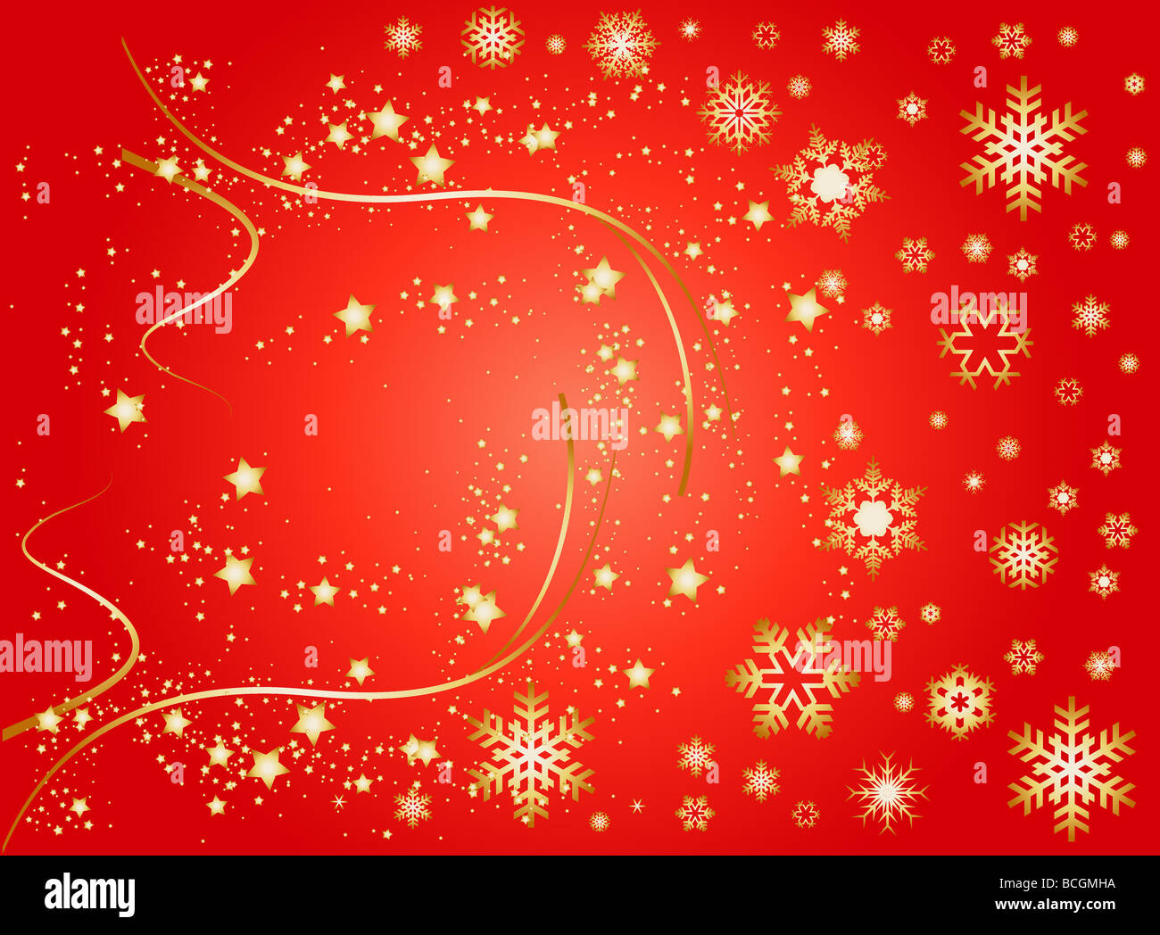 illustration of a red christmas background Stock Photo - Alamy