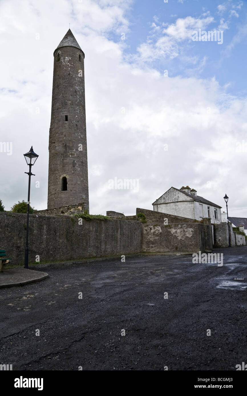 Killala Round Tower, Killala, County Mayo, Republic of Ireland Stock ...