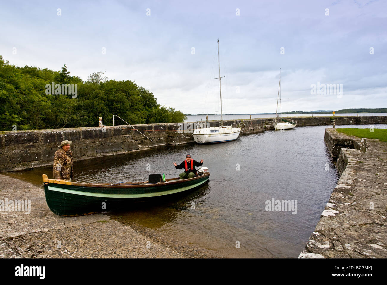 Barley Harbour, Lough Ree, Cashel, County Longford, Republic of Ireland ...