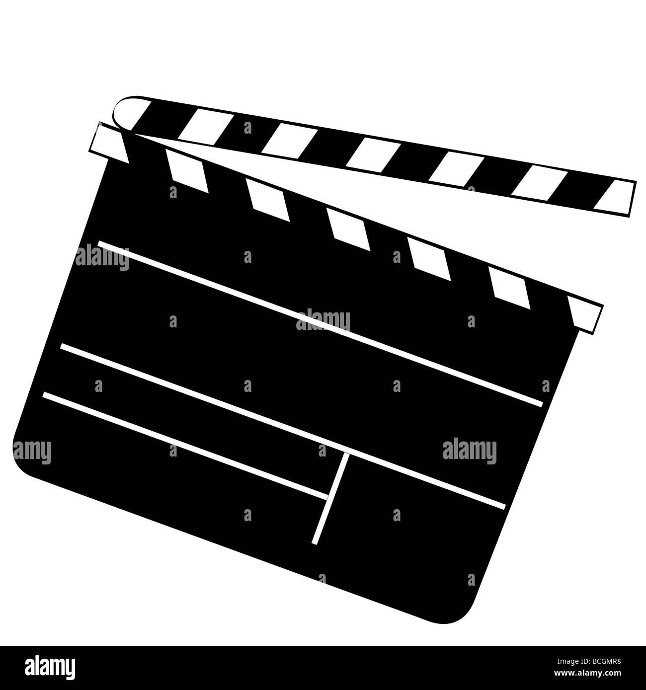 One movie clapper isolated Black and White Stock Photos & Images - Alamy