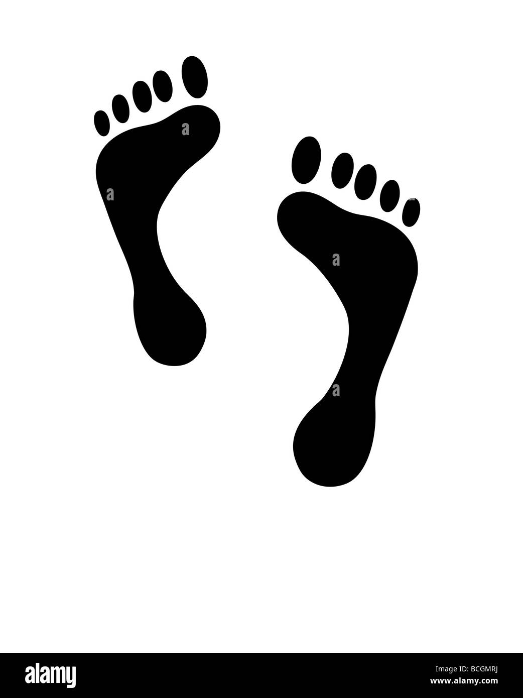 Footmarks Cut Out Stock Images & Pictures - Alamy
