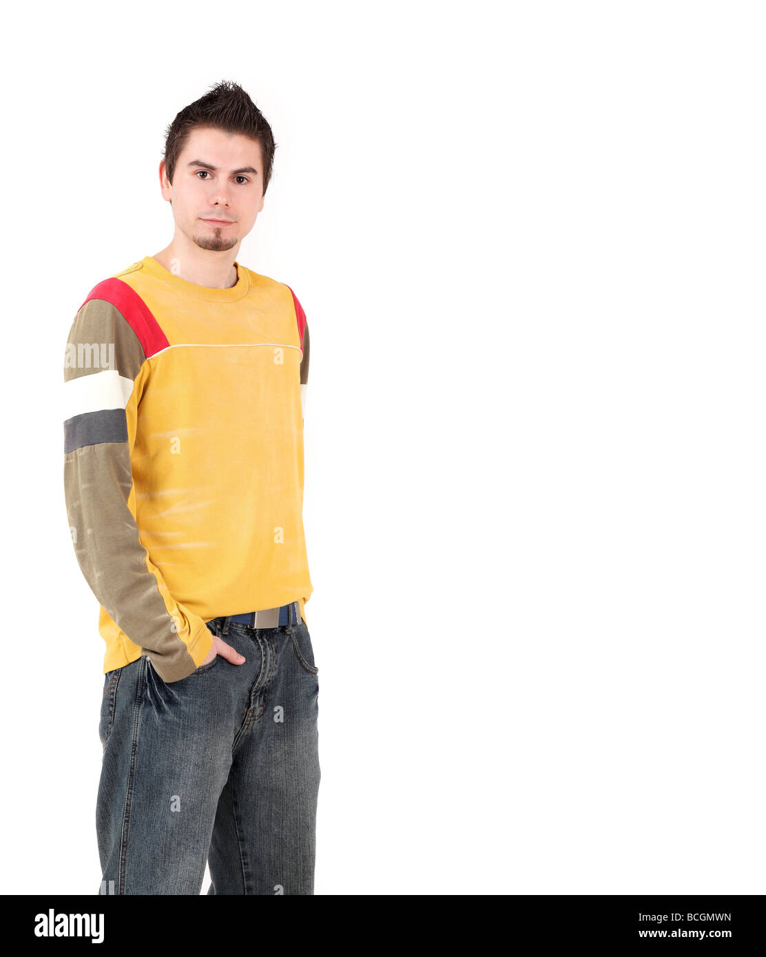 Portrait of young man, studio shot Stock Photo - Alamy