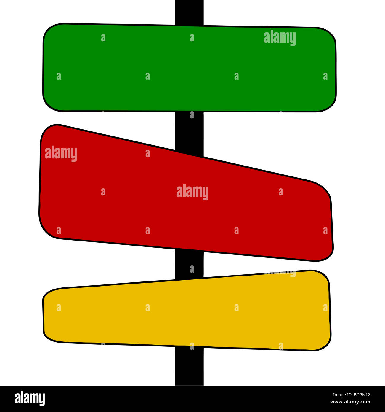 colorful blank marketing sign Stock Photo - Alamy