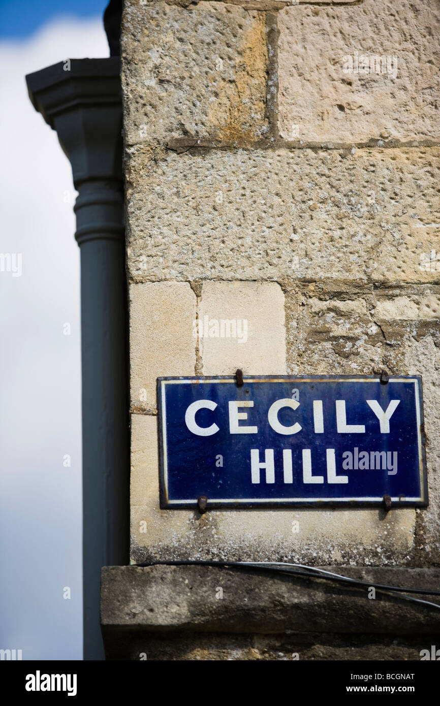 Cecily Hill in the historic Romano British town of Cirencester ...