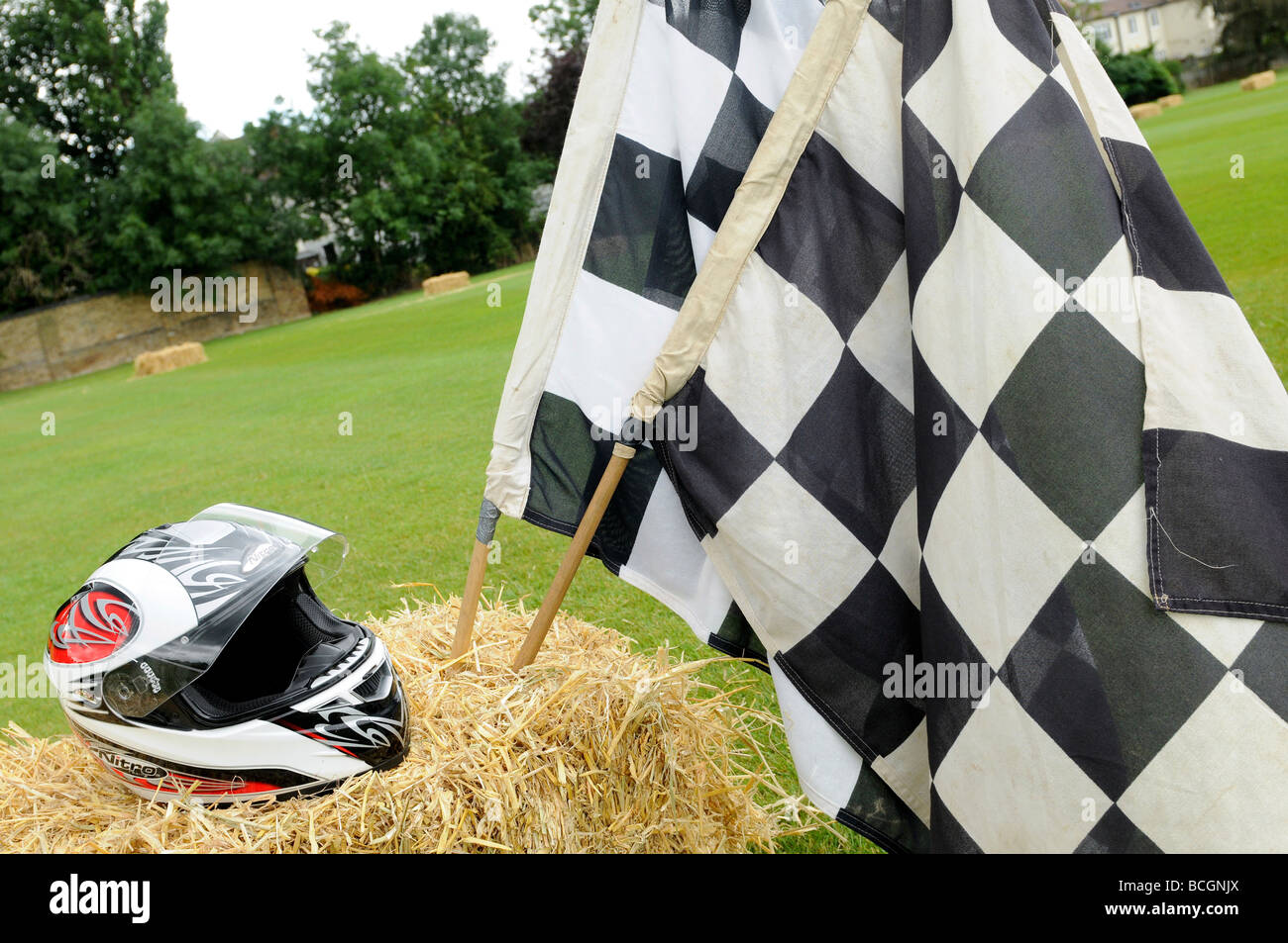 Helmet flags hi-res stock photography and images - Alamy