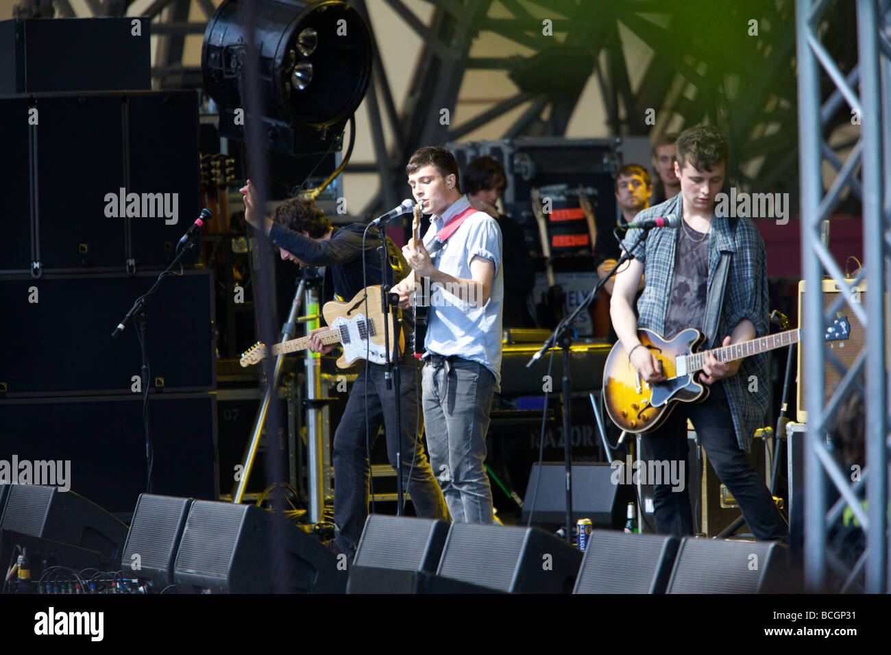 Maccabees at the Eden Sessions 2009 Stock Photo - Alamy
