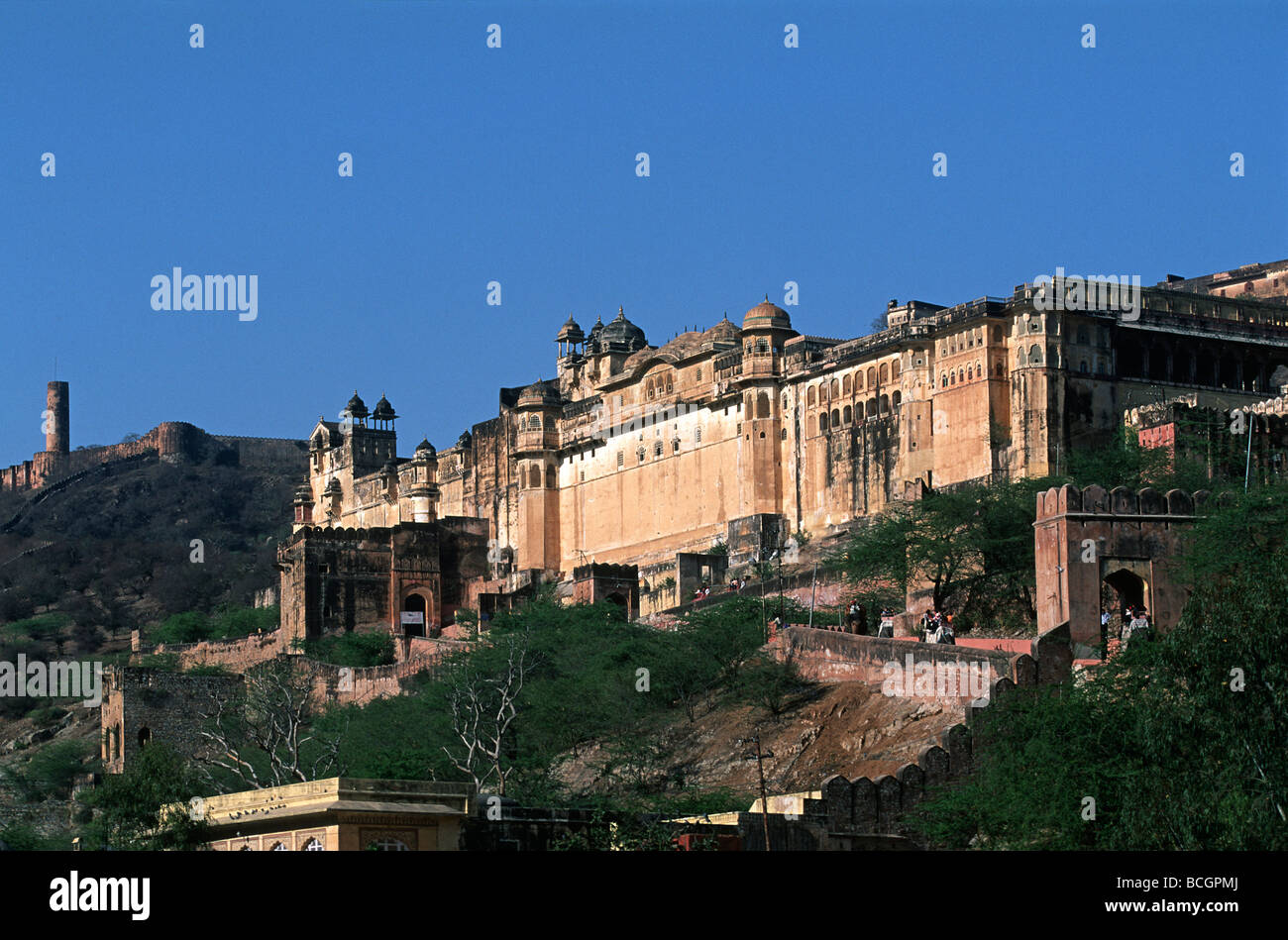 India Rajasthan Jaipur Amber Palace Amber Fort Fortress Stock Photo - Alamy
