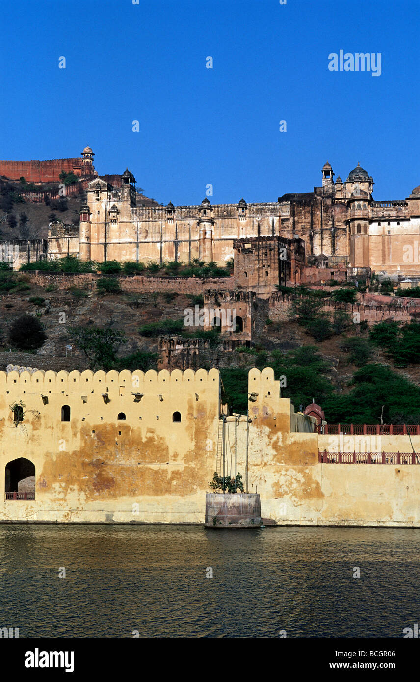 India Rajasthan Jaipur Amber Palace Amber Fort Fortress Stock Photo - Alamy