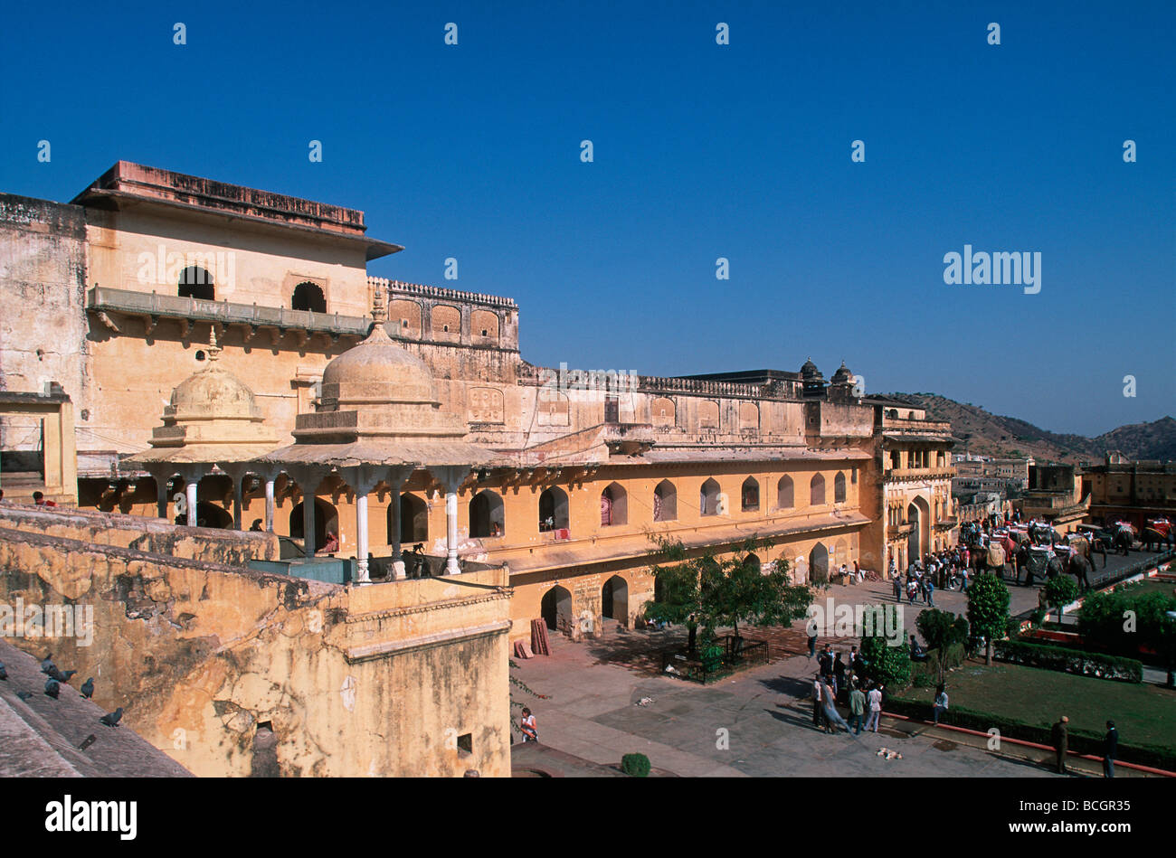 India Rajasthan Jaipur Amber Palace Amber Fort Fortress Stock Photo - Alamy
