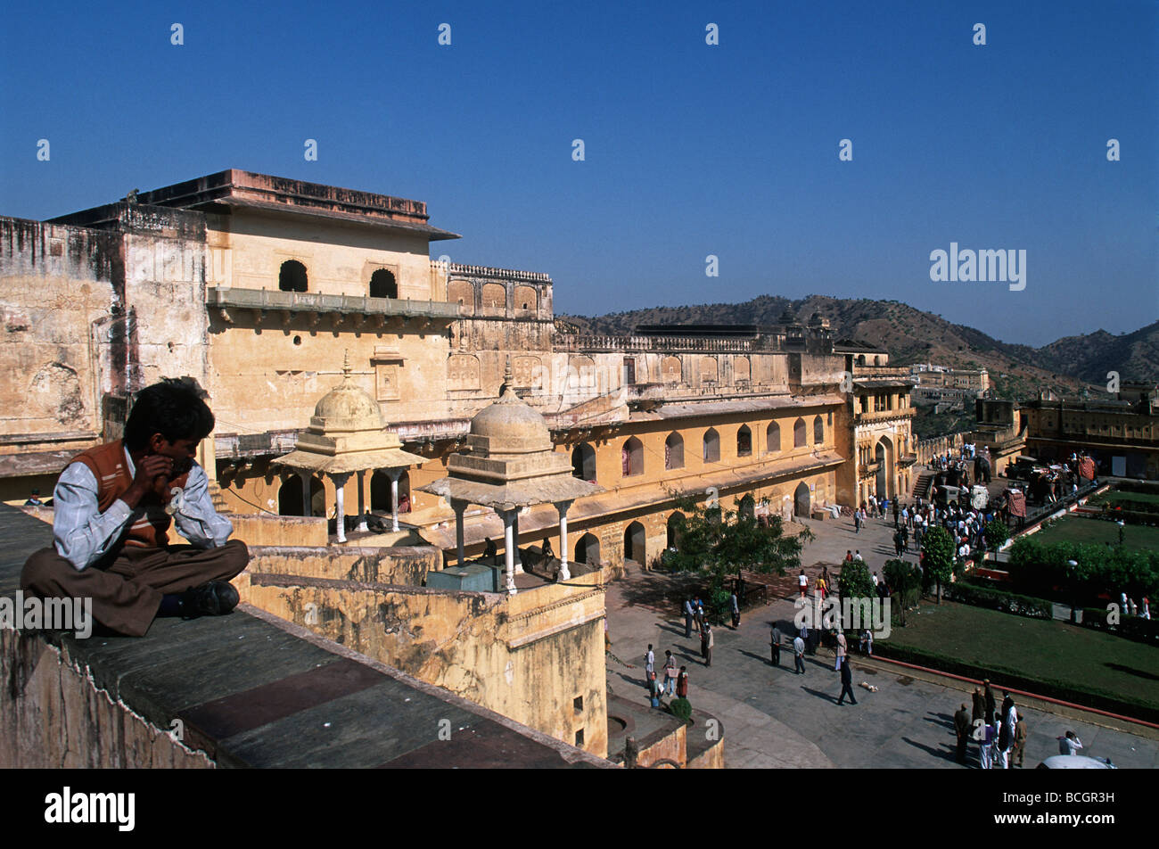India Rajasthan Jaipur Amber Palace Amber Fort Fortress Stock Photo - Alamy