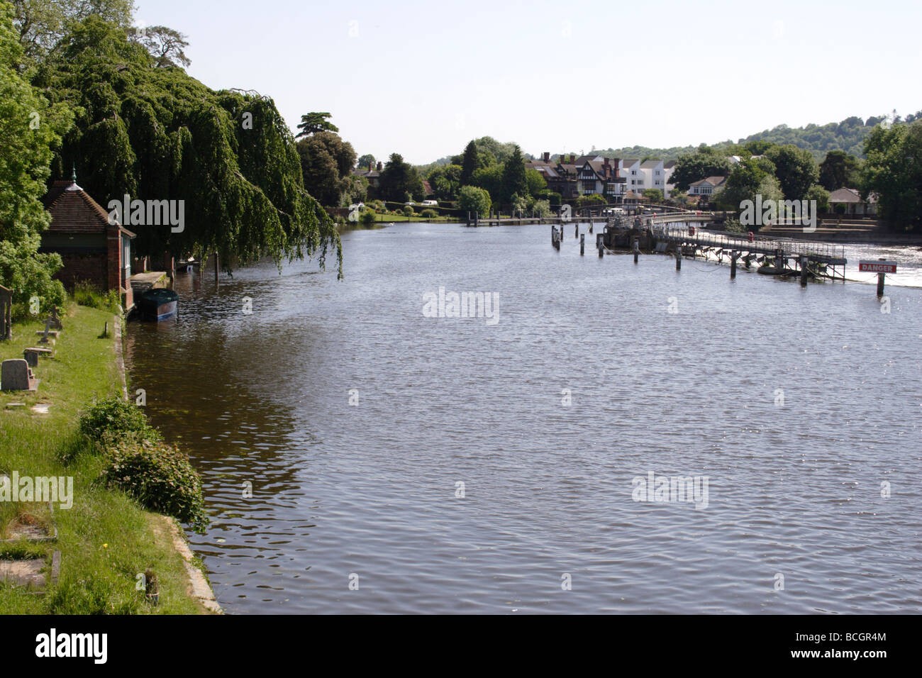 River Thames viewed from Marlow Bridge Stock Photo - Alamy