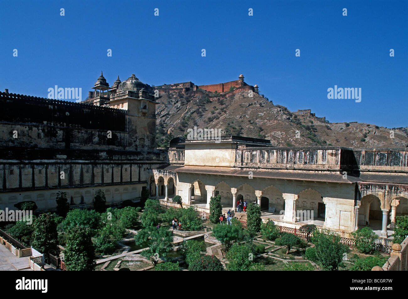 India Rajasthan Jaipur Amber Palace Amber Fort Fortress Stock Photo - Alamy