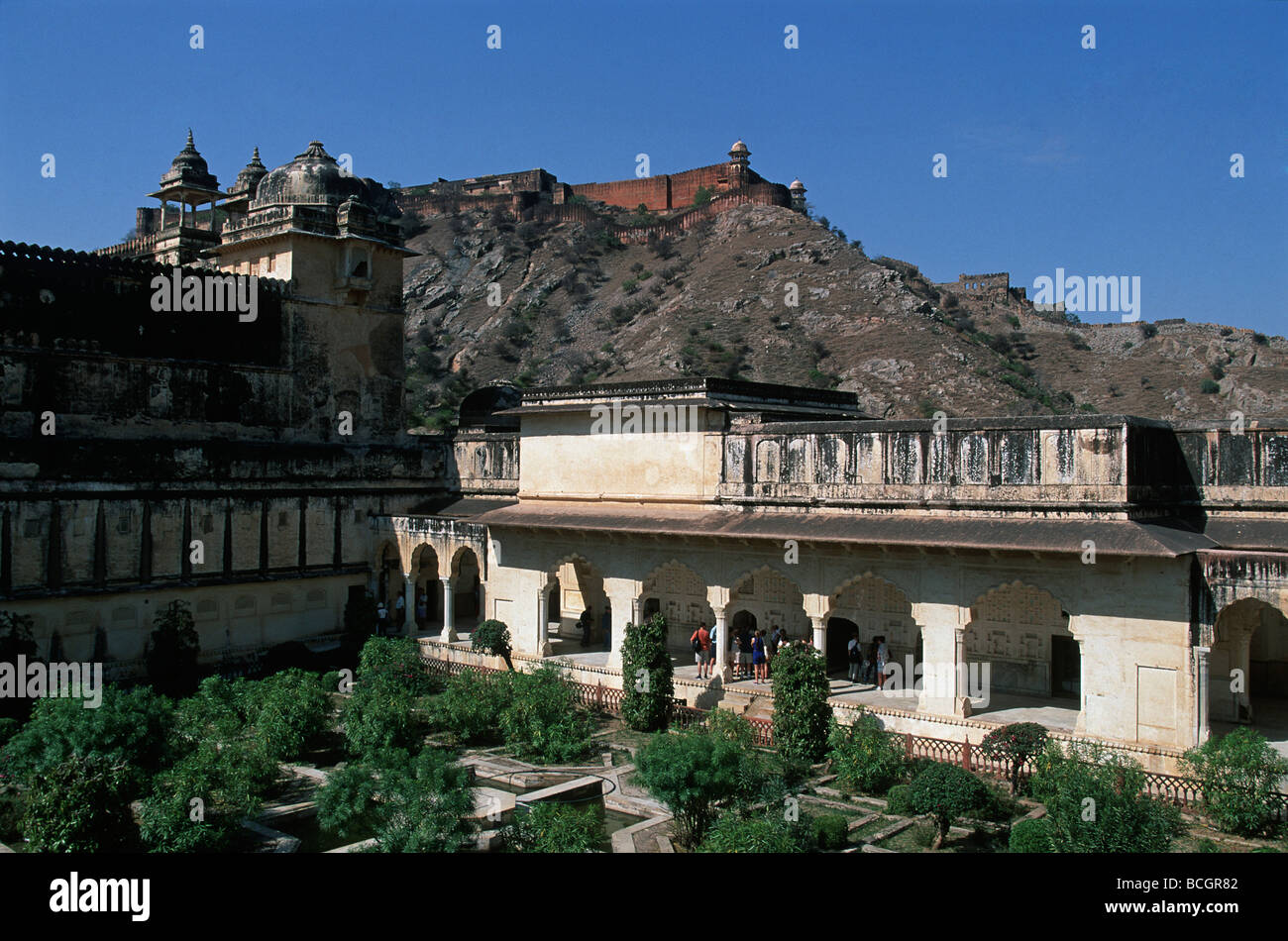 India Rajasthan Jaipur Amber Palace Amber Fort Fortress Stock Photo - Alamy