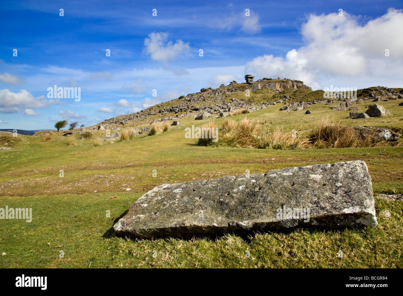 cheesewring granite tor bodmin moor cornwall Stock Photo - Alamy