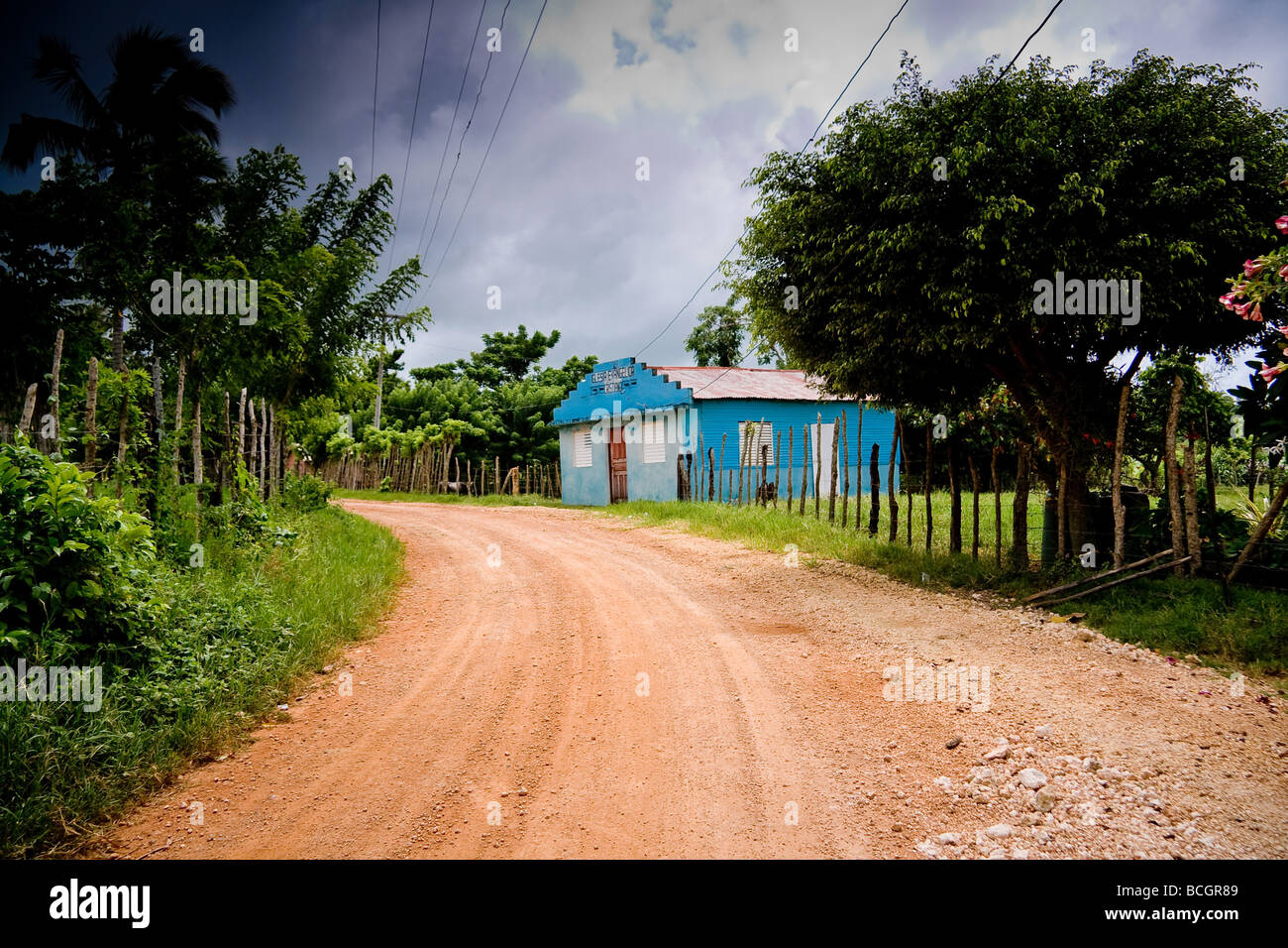 A small local evangelical church in Nagua Dominican Republic located on ...